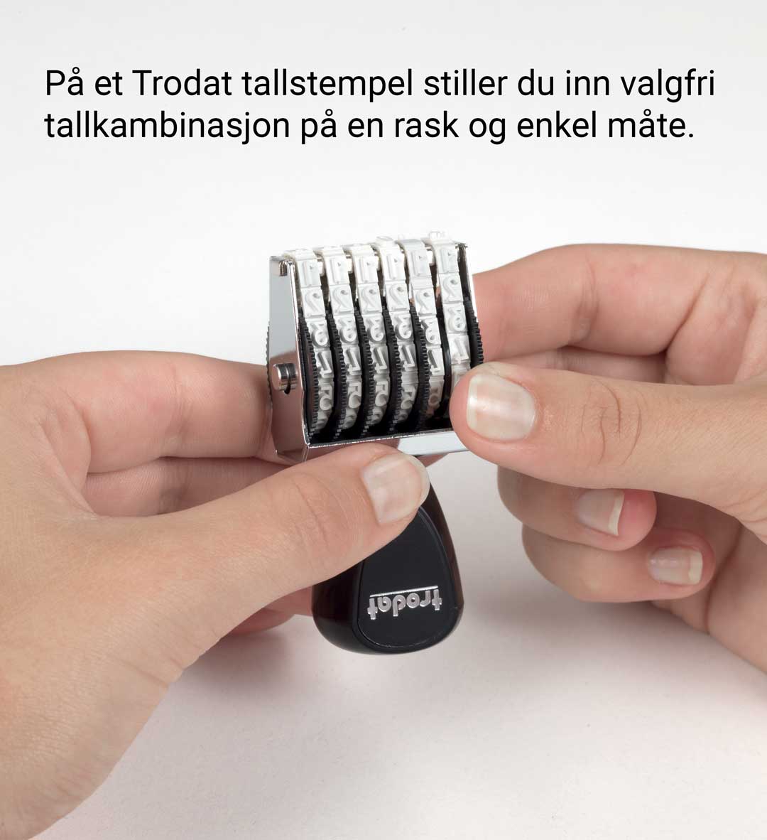 Trodat tallstempel for stempelpute | Foldal Stempel og Skilt
