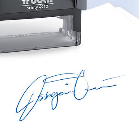 Stempler med din tekst og logo | Foldal Stempel og Skilt