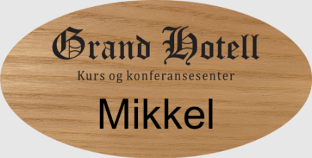 Navneskilt i tre | Foldal Stempel og Skilt